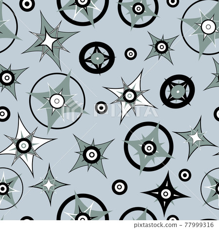 Geometric abstract compass rose vector repeat - Stock Illustration ...