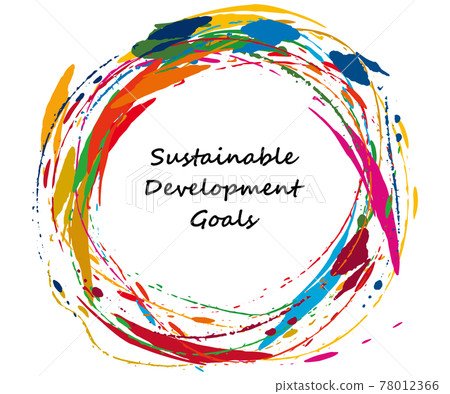 Abstract circle frame 3 of SDGs image - Stock Illustration [78012366 ...
