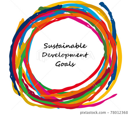 Abstract circle frame 2 of SDGs image - Stock Illustration [78012368 ...