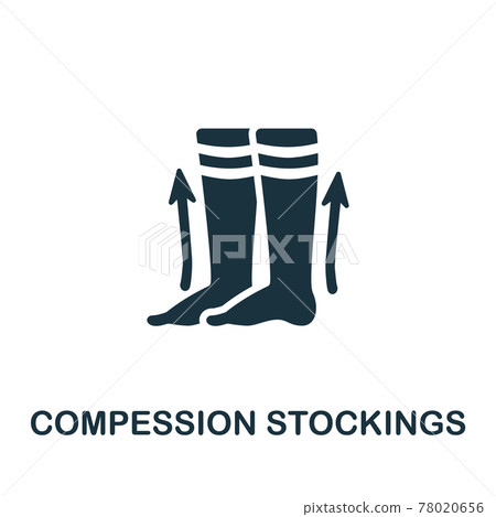 Compression Stockings icon. Simple element from... - Stock Illustration ...