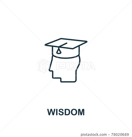 Wisdom icon from teamwork collection. Simple... - Stock Illustration ...