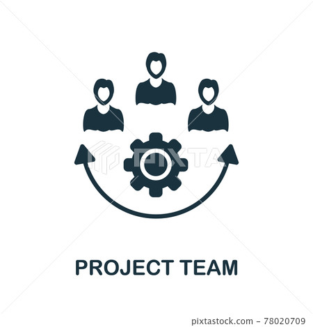 Project Team icon. Simple element from team...-插圖素材 [78020709] - PIXTA圖庫