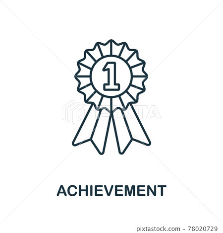 Achievement icon from success collection.... - Stock Illustration ...