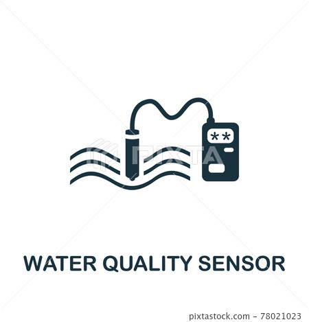 Water Quality Sensor icon. Simple element from... - Stock Illustration ...