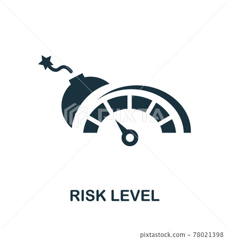 Risk Level icon. Simple element from risk... - Stock Illustration ...