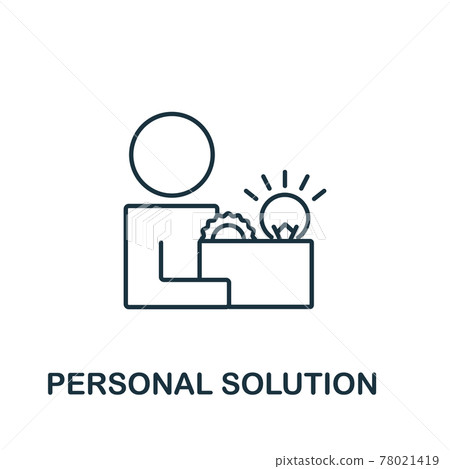Personal Solution icon from reputation... - Stock Illustration ...
