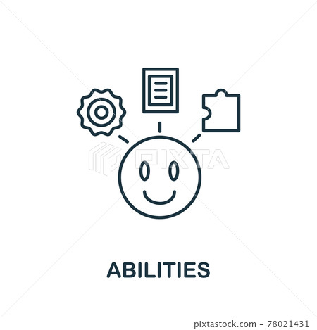 Abilities icon from reputation management... - Stock Illustration ...