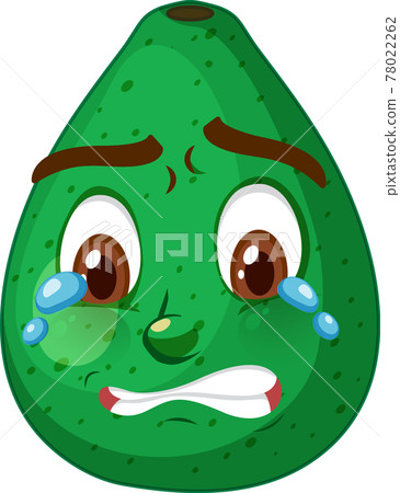 Pomelo cartoon character with facial expression - Stock Illustration ...