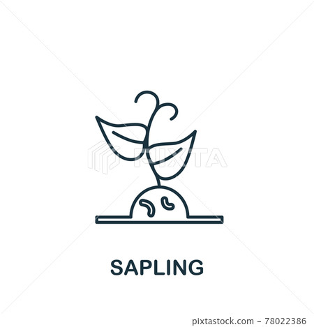 Sapling icon. Simple element from global... - Stock Illustration [78022386] - PIXTA