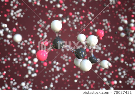 Metaldehyde molecule, scientific molecular... - Stock Illustration ...