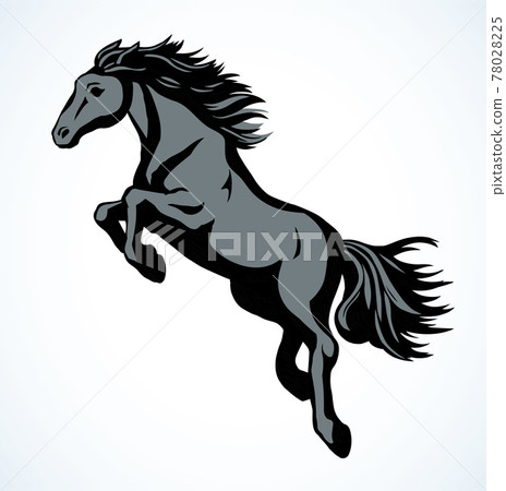 Galloping Horse Outline