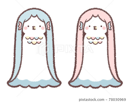 Amabie two-color set strip - Stock Illustration [78030969] - PIXTA