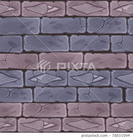 Brick wall vector texture, stone seamless... - Stock Illustration [78031094] - PIXTA
