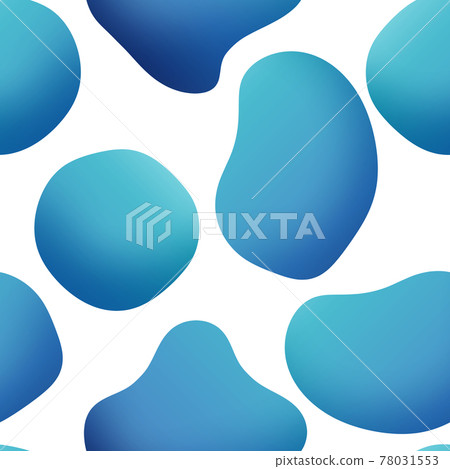 Liquid seamless pattern blue - Stock Illustration [78031553] - PIXTA