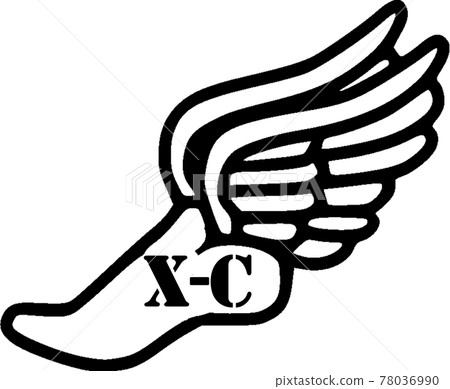 Flying Feet Logo Sport Shoe Flying With Wings Mug Template Vector