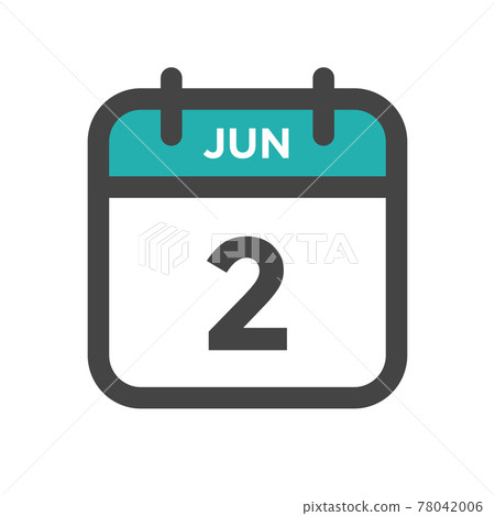June 2 Calendar Day or Calender Date for... - Stock Illustration ...