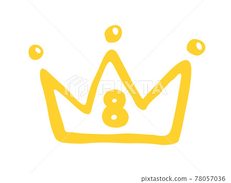 8th place ranking of cute crown crown crown /... - Stock Illustration ...