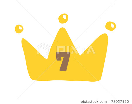 7th place ranking of cute crown crown crown /... - Stock Illustration ...