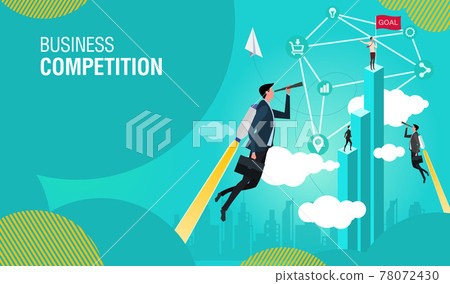 Business competition - Stock Illustration [78072430] - PIXTA