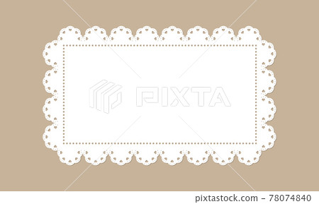 Simple lace frame - Stock Illustration [78074840] - PIXTA