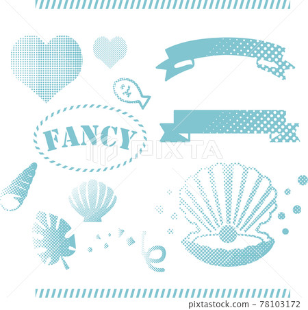 Summer fancy girly fashionable cute ribbon... - Stock Illustration ...