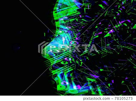 Abstract person profile - Stock Illustration [78105273] - PIXTA