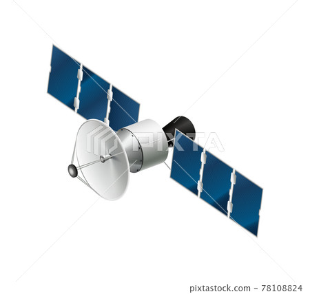 Realistic Space Satellite - Stock Illustration [78108824] - PIXTA