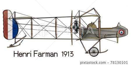 Henri Farman machine - Stock Illustration [78130101] - PIXTA