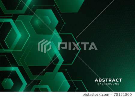 Abstract dark green science background with... - Stock Illustration ...