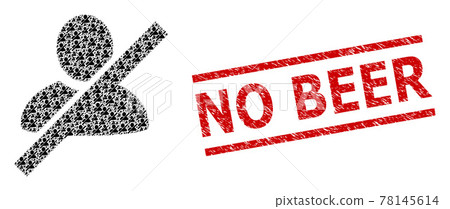 Not Allowed Man Collage of Not Allowed Man... - Stock Illustration ...