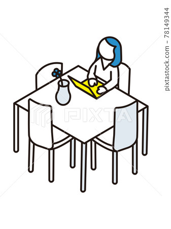 One Person Eating At Table