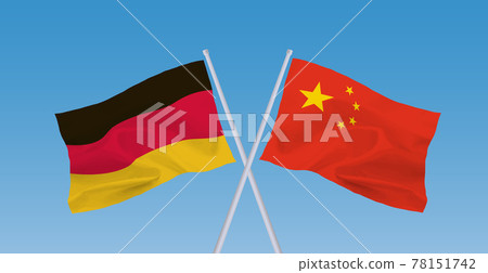German and Chinese flags - Stock Illustration [78151742] - PIXTA
