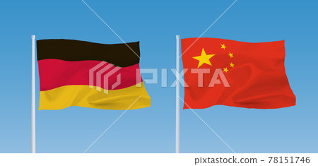 German and Chinese flags - Stock Illustration [78151746] - PIXTA