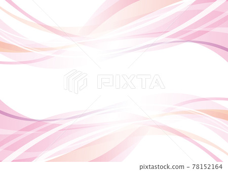 Pink wave abstract background - Stock Illustration [78152164] - PIXTA