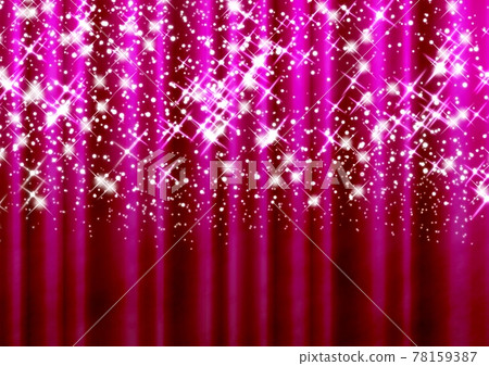 Glitter light and pink curtain background - Stock Illustration ...