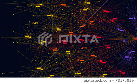 Big data information nodes, information... - Stock Illustration ...