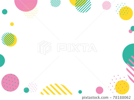 Dot geometry frame with a refreshing color scheme - Stock Illustration ...