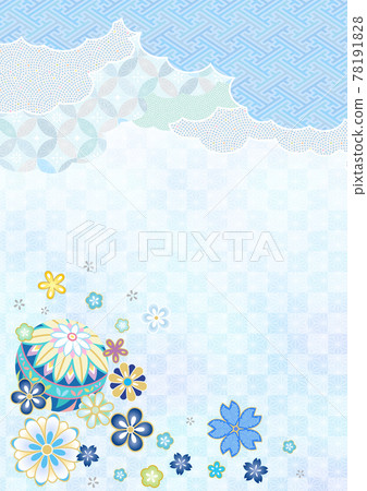 Summer Japanese style Japanese pattern... - Stock Illustration ...