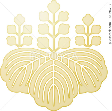 Family crest 57 paulownia [golden] - Stock Illustration [78196797] - PIXTA