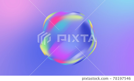 Gradient bubble abstract background material - Stock Illustration ...