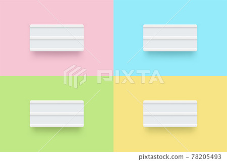 different colors background with white light box - Stock Illustration ...