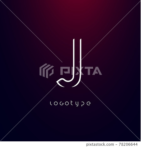 Futurism style letter J. Minimalist type for... - Stock Illustration ...