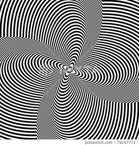 Whirl twisting rotation movement illusion.... - Stock Illustration ...