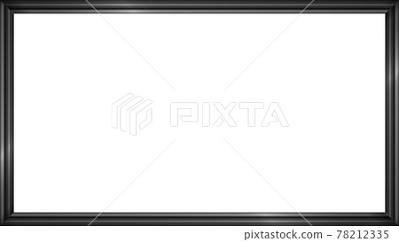 Black picture frame style screen frame - Stock Illustration [78212335 ...