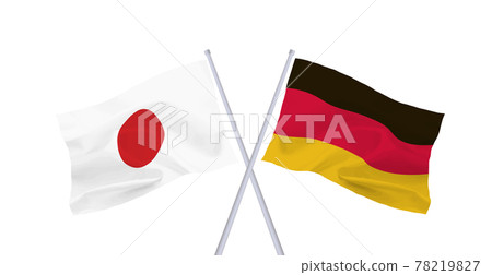 German and Japanese flags - Stock Illustration [78219827] - PIXTA