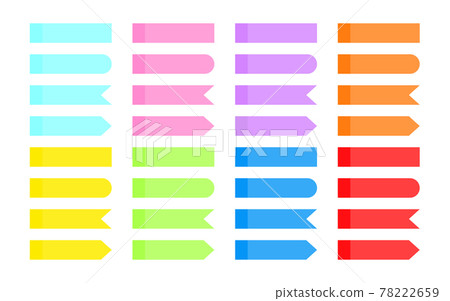 Colored overlapping note sticky sticker set vector - Stock Illustration ...