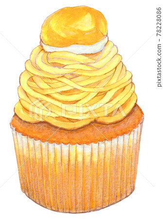 Hand-painted food and drink menu Montblanc - Stock Illustration ...