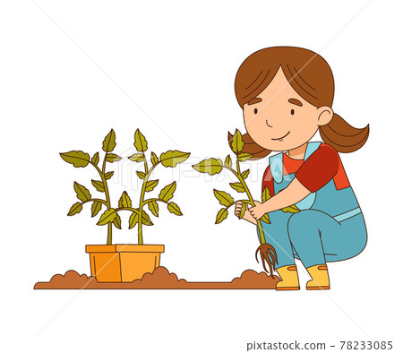 Cartoon Seedling Garden