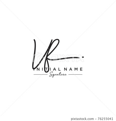Letter VF Signature Logo Template Vector-插圖素材 [78255041] - PIXTA圖庫