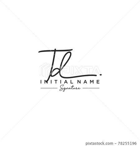 Letter TD Signature Logo Template Vector - Stock Illustration [78255196 ...